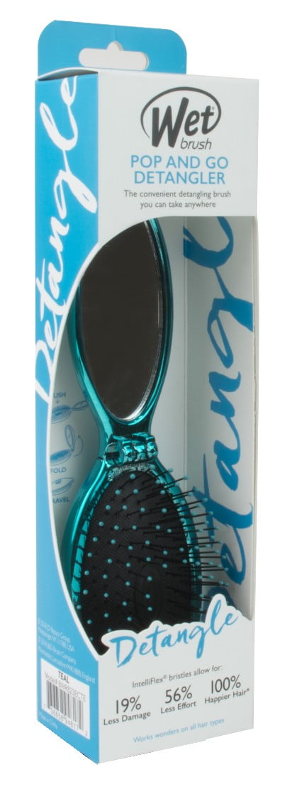 Wet Brush Detangler Teal Pop & Go Fold (Pack of 3) - Walmart.com