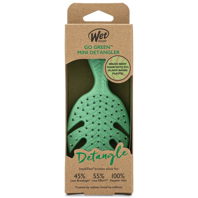 Wet Brush Go Green Mini Detangler, Travel Size - Green 1 CT - Walmart.com