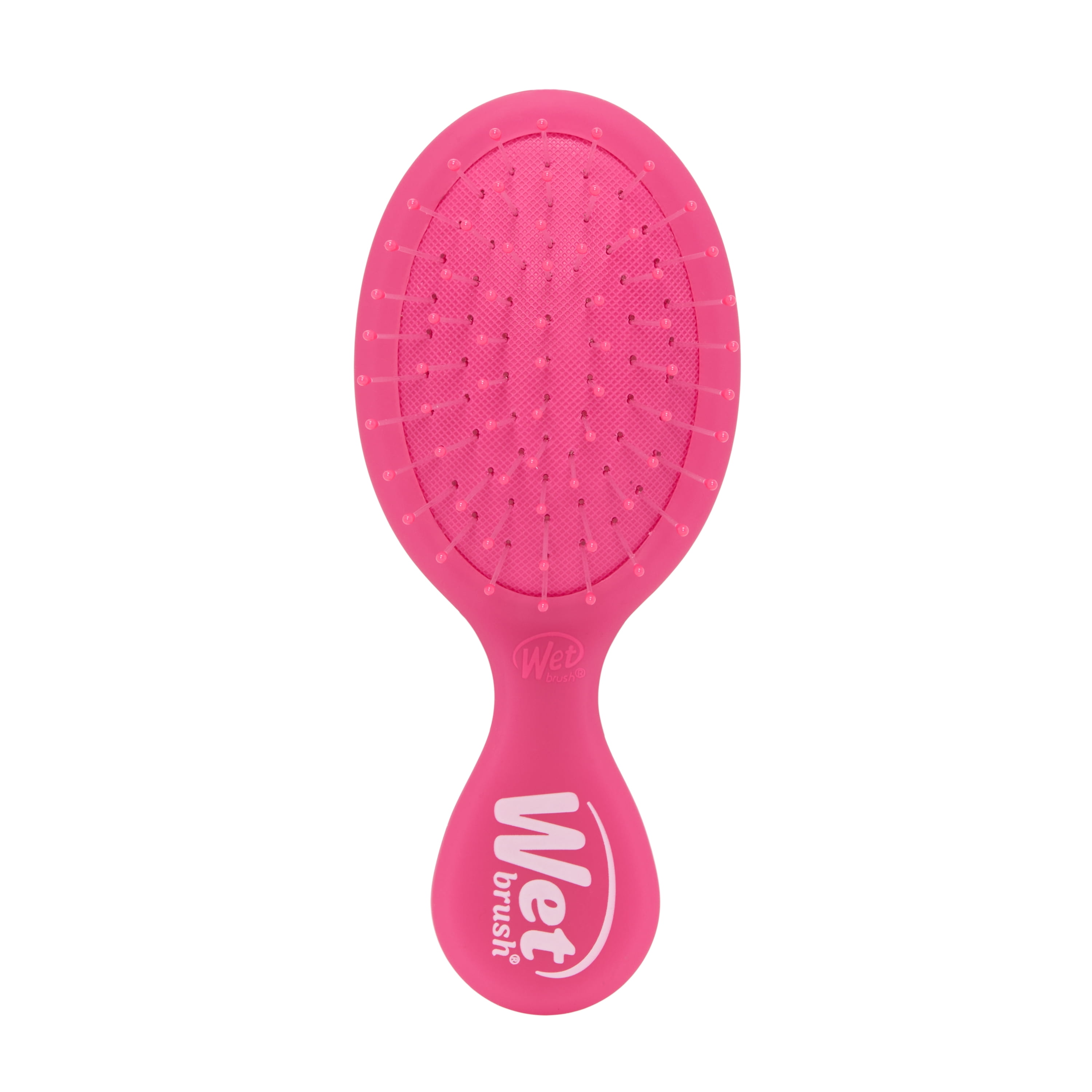 Wet Brush Mini Detangler Frost Pink Compact Hair Brush with IntelliFlex ...