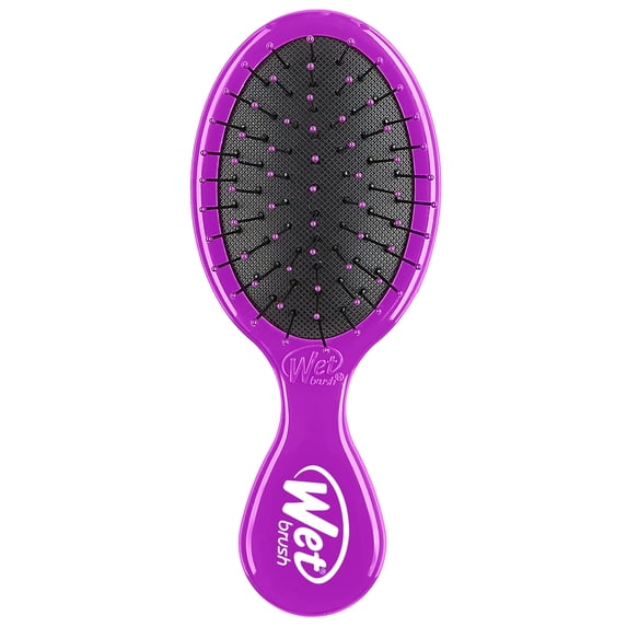 Wet Brush Mini Detangler Purple On-the-Go Hair Brush Gentle Knot ...
