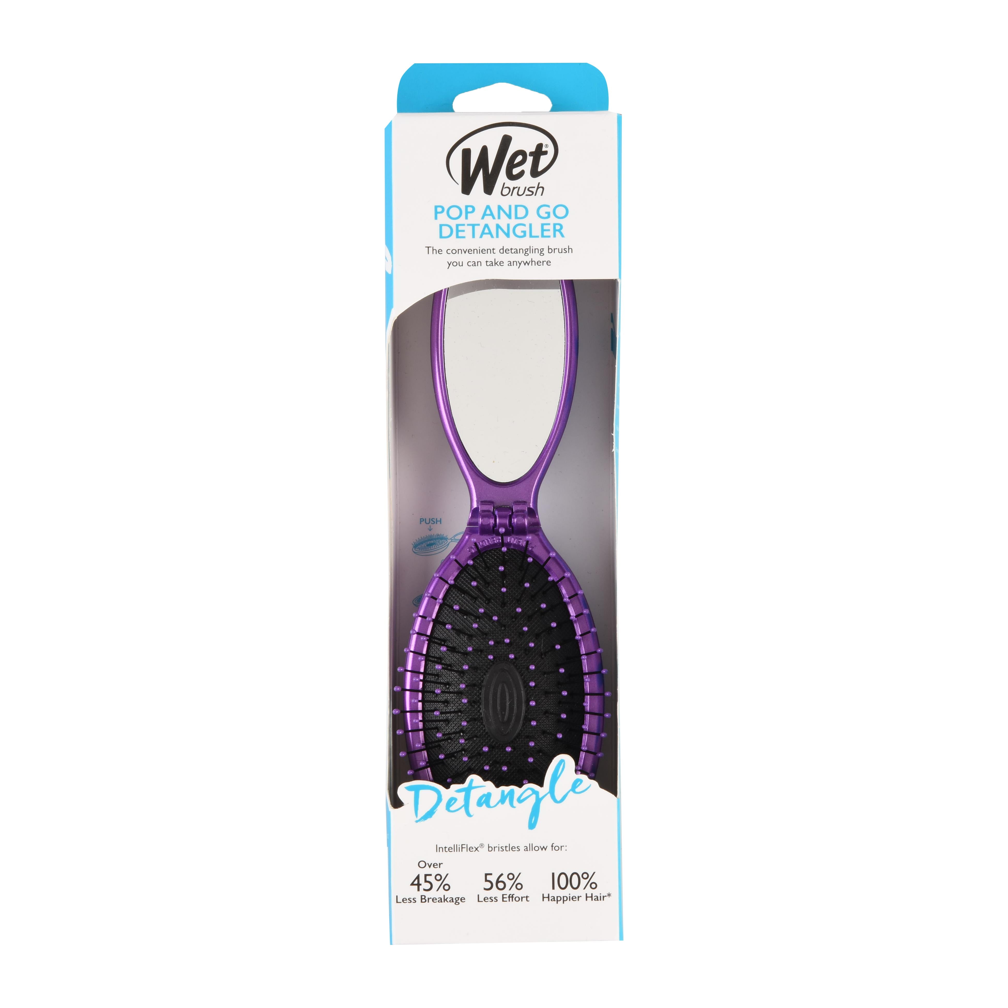 Wet Brush Pop and Go Hair Brush - Purple - Walmart.com