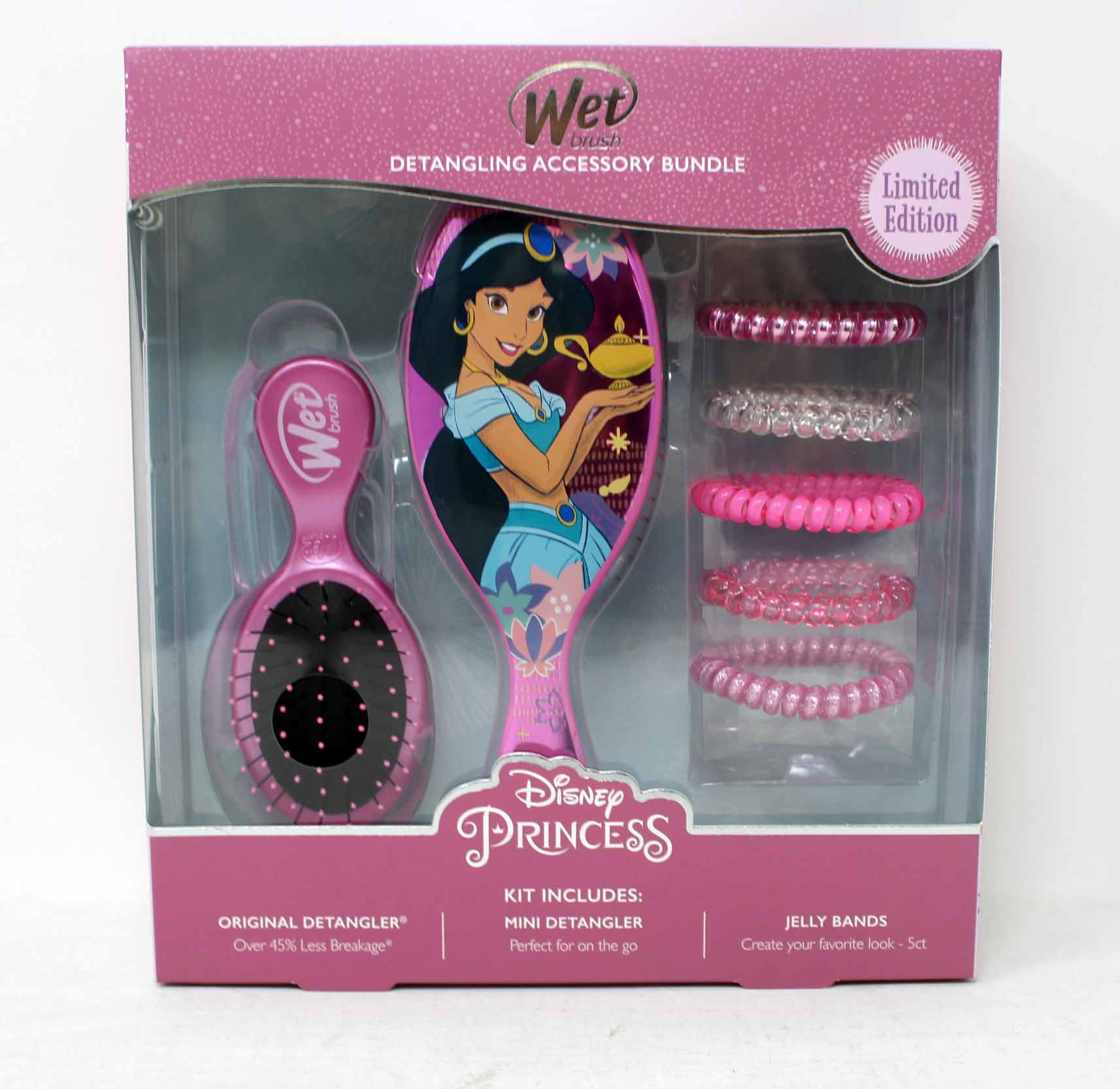 Wet Brush Princess Jasmine Detangling Accessory Bundle Set 7 Count ...