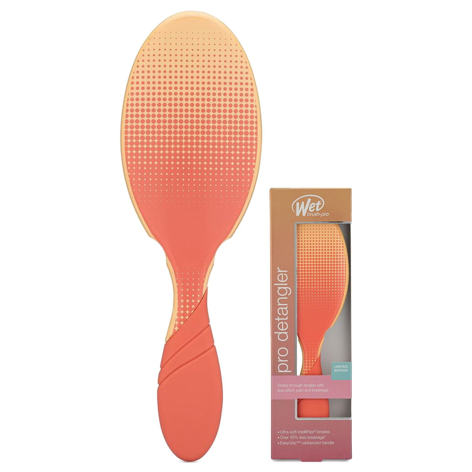 Wet Brush Pro Detangler Hair Brush, Limited Edition DAZ - Orange ...