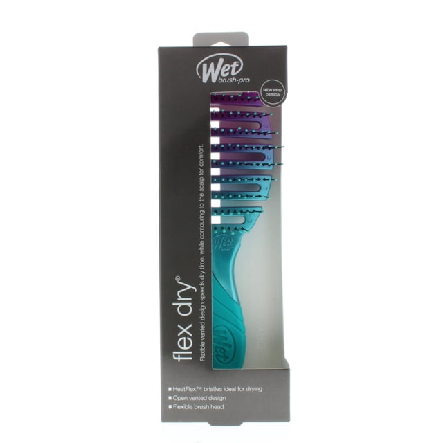 Wet Brush Pro Flex Dry Hair Vent Detangler, Teal Ombre, Heat-Resistant ...