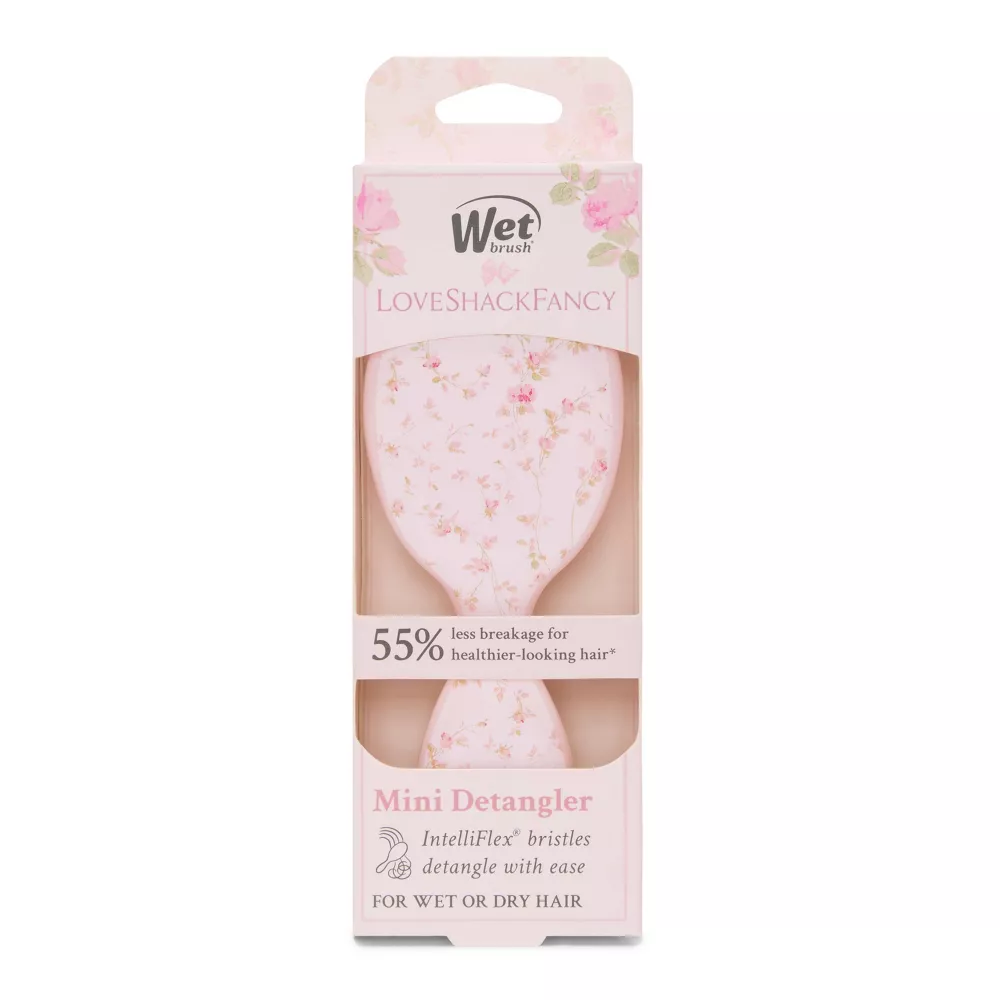 Wet Brush x LoveShackFancy Mini Detangler Hair Brush - English Ivy ...