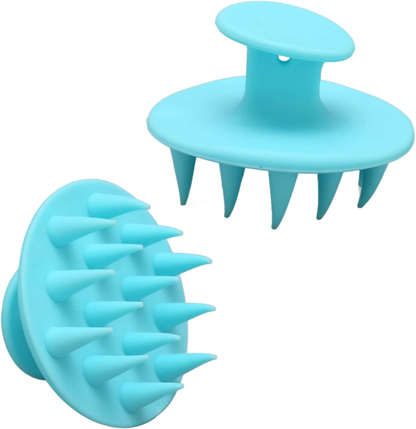 Shampoo Brush Scalp 2 Pack Blue Hair Shampoo Brush Scalp Massager ...