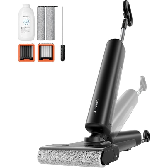 Wet Dry Vacuum Cleaner 180° Lay-Flat Mop All in One with 100℃ Hot Water ...