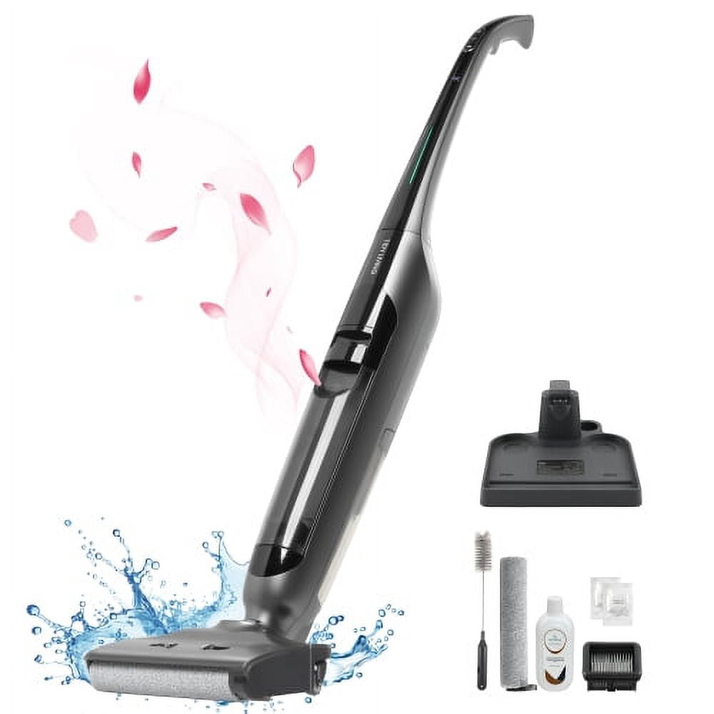 Wet Dry Vacuum Cleaner for Home, Cordless Vacuum and Mop Combo with ...