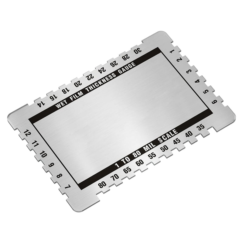 Wet Film Thickness Gauge Comb, 1-80Mil Scale, Step and Notched for ...