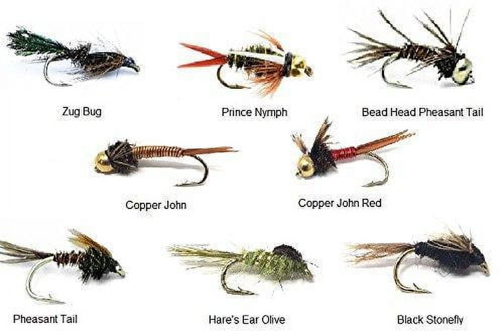 Wet Fly Assortment - 16 Popular Nymphs - 8 Patterns in Sizes 12-18 ...