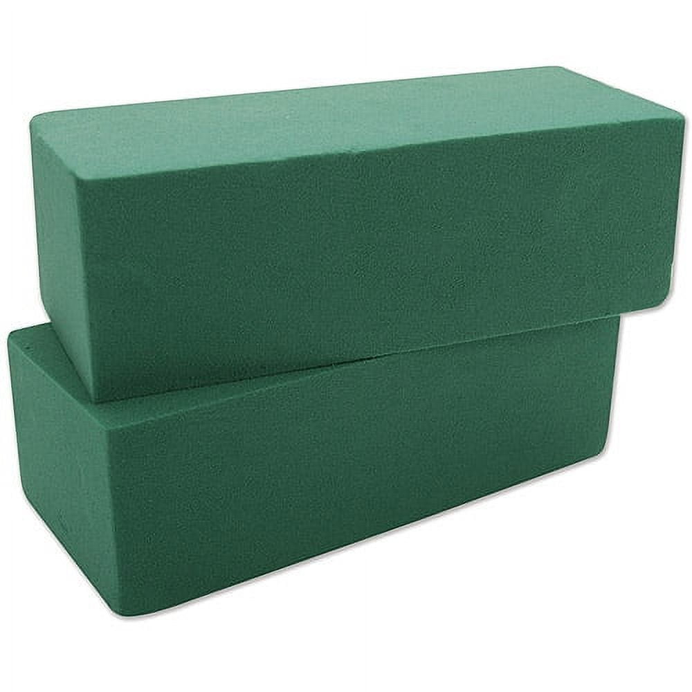Wet Foam Blocks, 2.875" x 3.875" x 8.875" 2pk, Green - Walmart.com