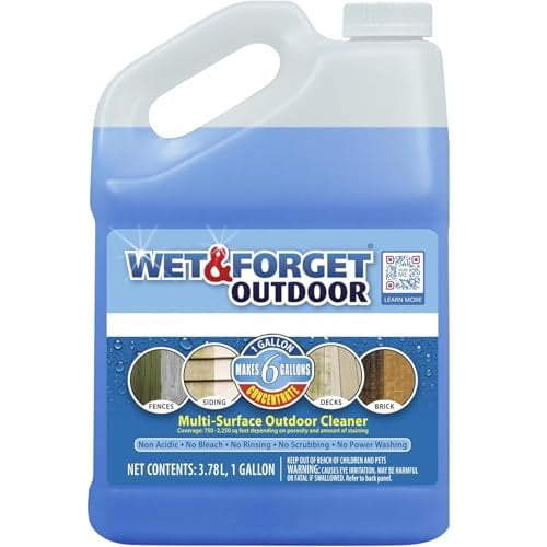 Wet & Forget Multi-Surface Outdoor Cleaner, Original, 128 Fluid Ounces ...