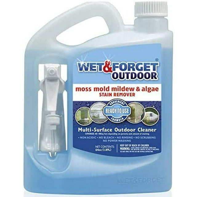 Wet & Forget Outdoor Moss, Mold, Mildew, & Algae Stain Remover Multi ...