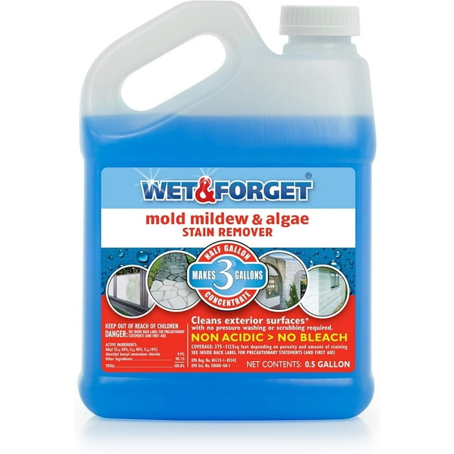 Wet & Forget No Scrub Outdoor Cleaner for Easy Removal of Mold, Mildew ...