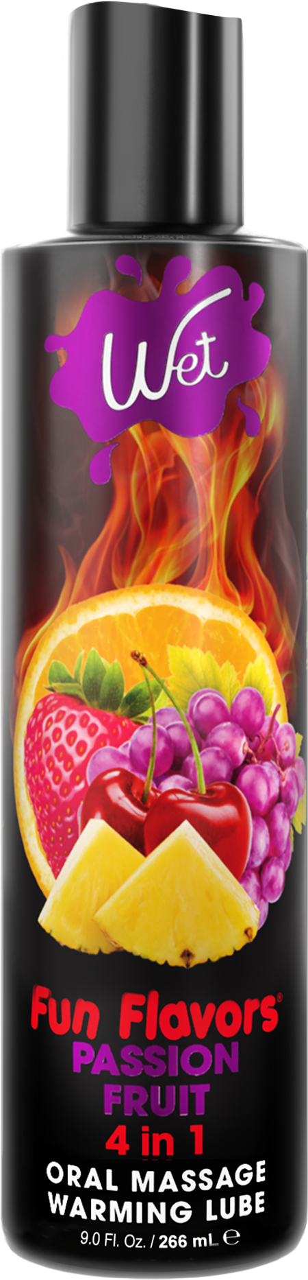 Wet Fun Flavors Passion Punch 4 in 1 Warming Flavored Edible Lube ...
