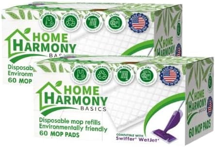 Wet Jet Refill Pads, 120 Count, Compatible with Swiffer WetJet Mop, Disposable Spray Mop Pad ...