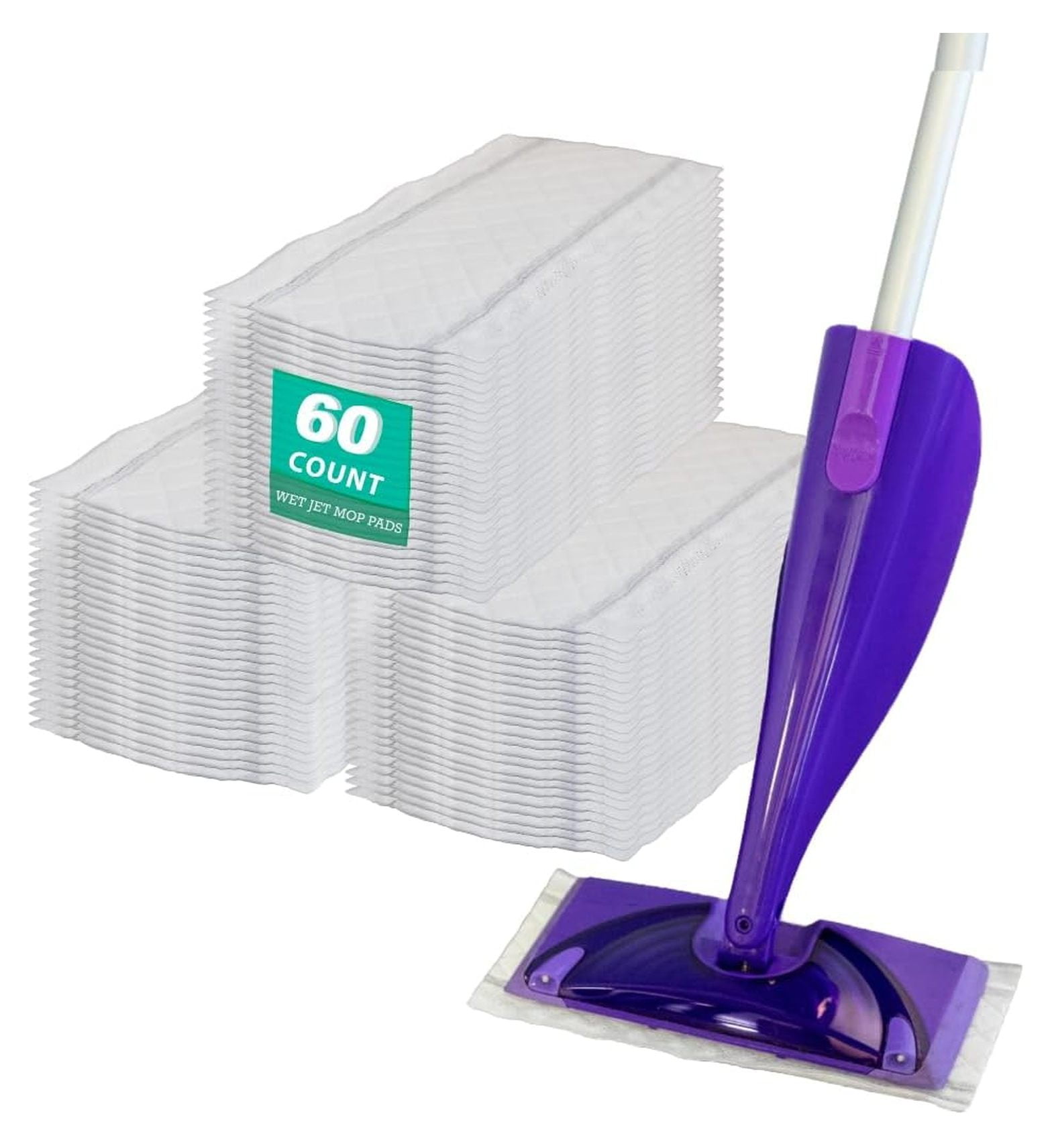 Wet Jet Refill Pads, 60 Pack, for WetJet Mop - Walmart.com