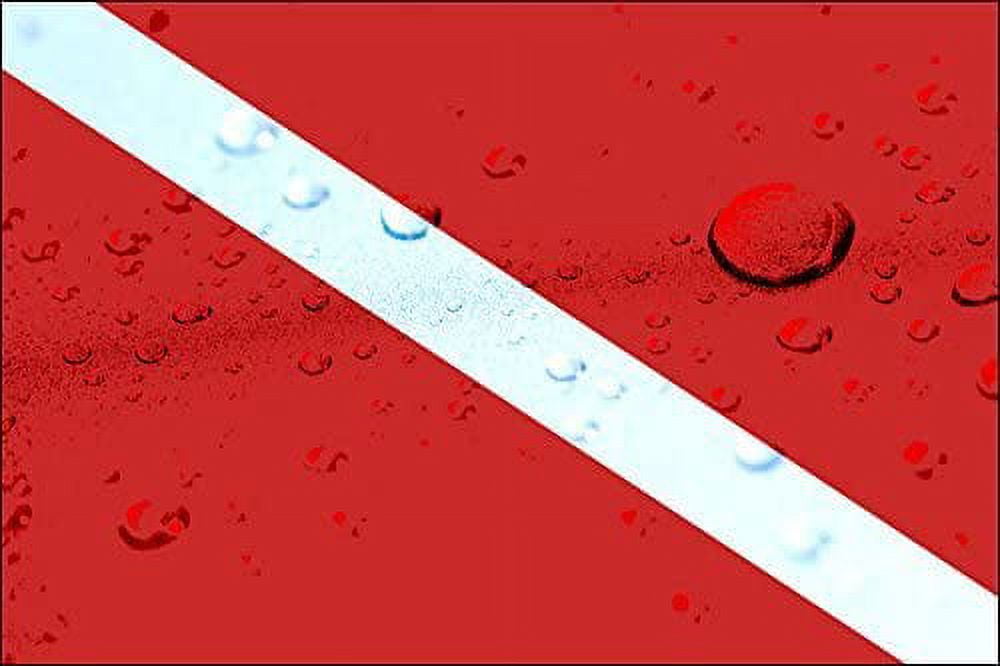 Wet Look Scuba Dive Flag 3M Reflective sticker| diving diver decal ...