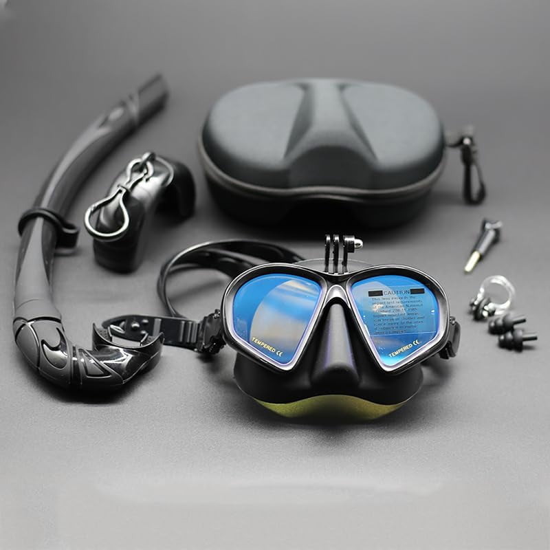 Wet Low Volume Freediving Mask Anti-Leak Tempered Glass Free Dive Mask ...