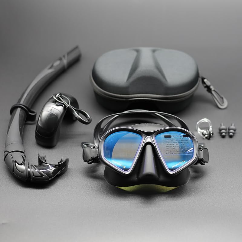 Wet Low Volume Freediving Mask Anti-Leak Tempered Glass Free Dive Mask ...