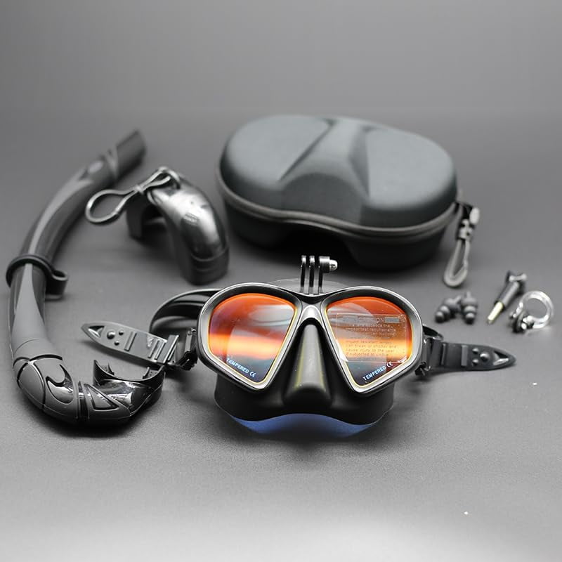 Wet Low Volume Freediving Mask Anti-Leak Tempered Glass Free Dive Mask ...