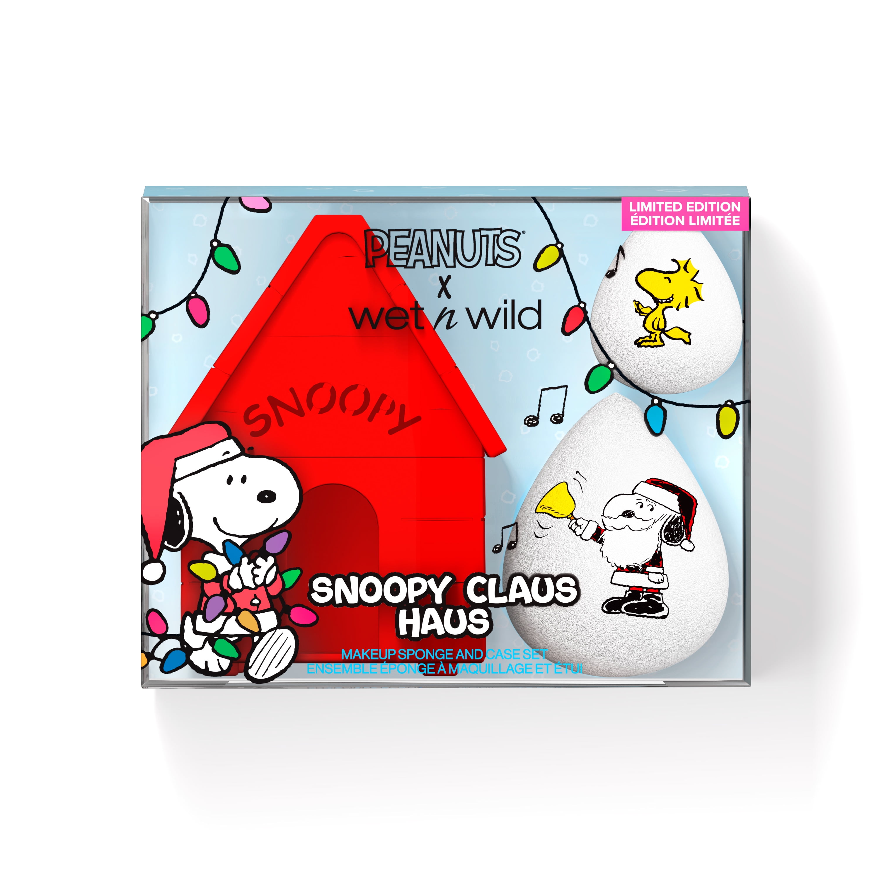 Wet N Wild Holiday Edition Peanuts Snoopy Claus Haus Makeup Sponge And ...