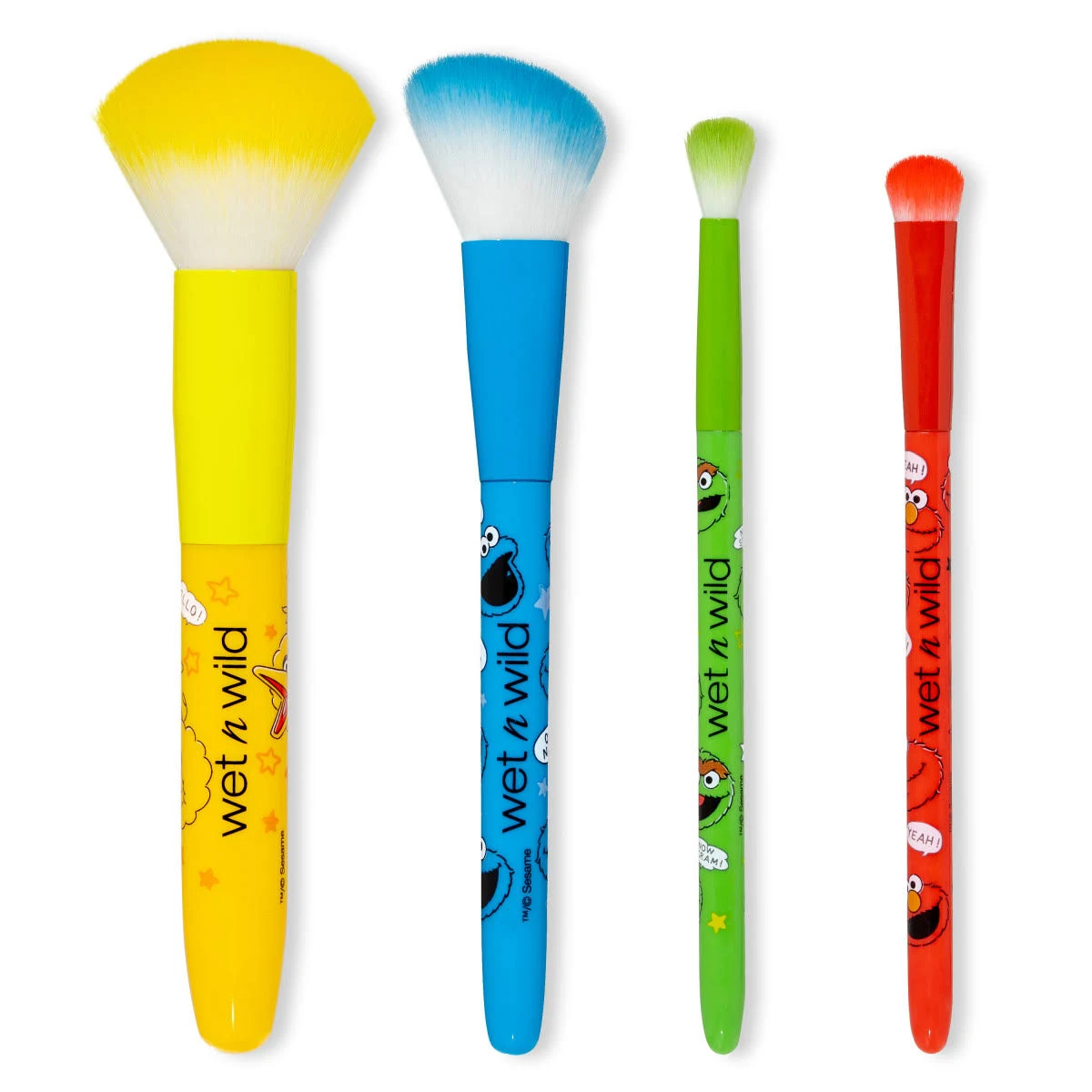 Wet N Wild Sesame Street SESAME STREET 4-PIECE MAKEUP BRUSH SET ...
