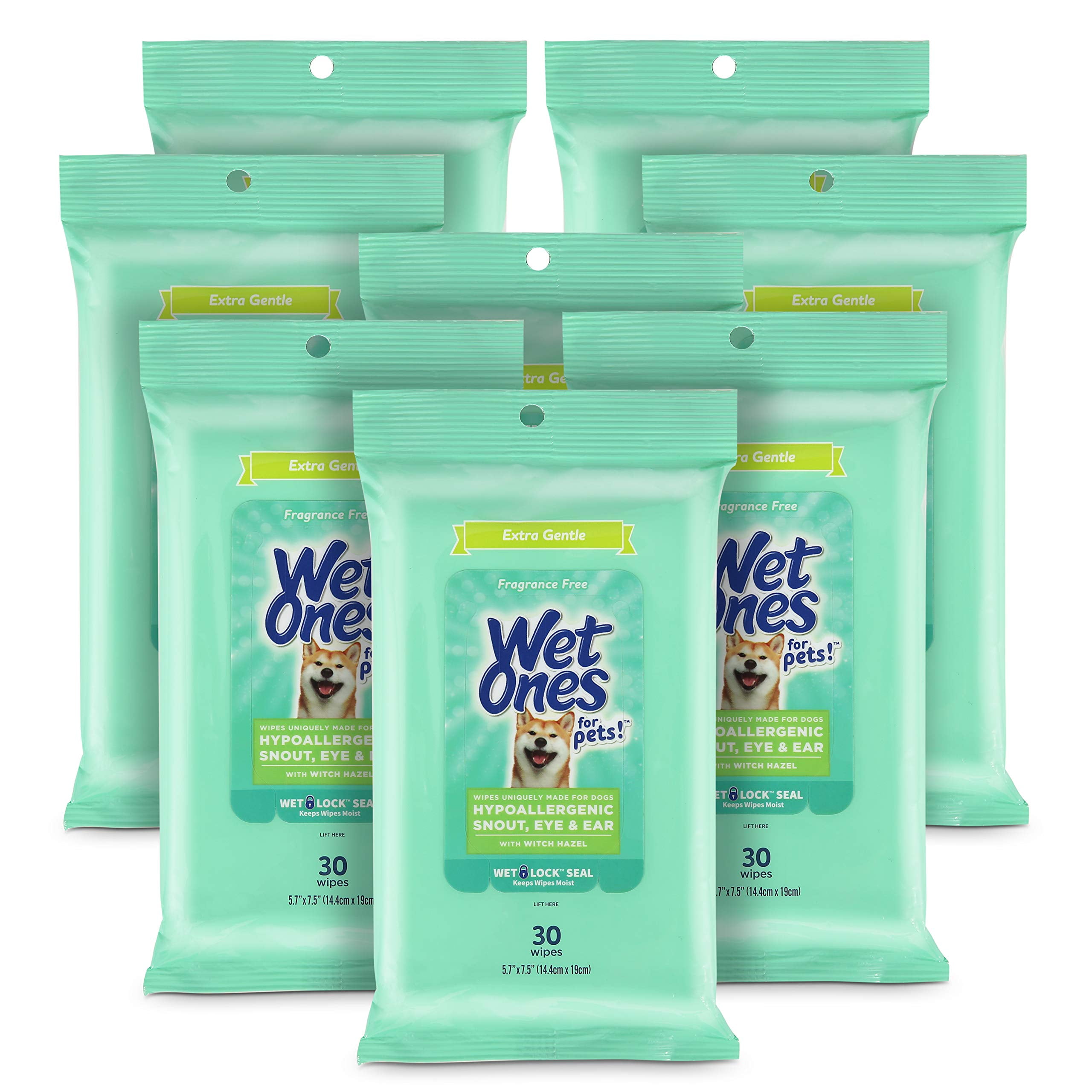 Wet Ones for Pets STF9 Extra Gentle Dog Wipes with Witch Hazel for ...