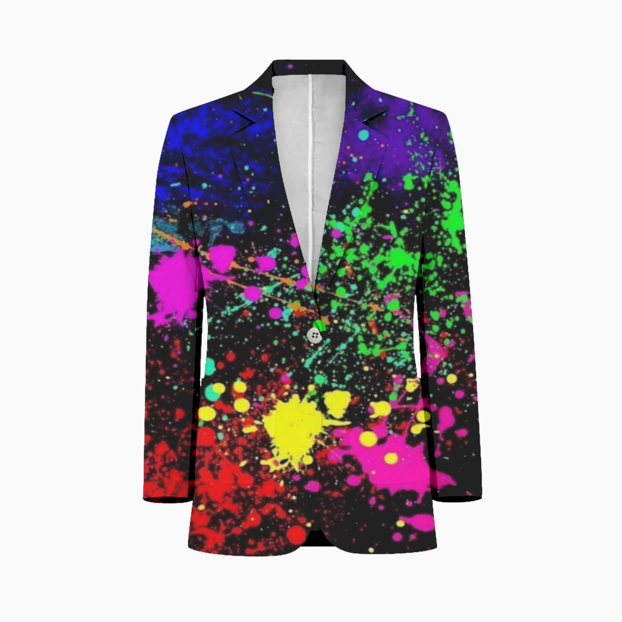 Wet Paint Retro Color Splash Customized Men's Suits full man Shawl ...