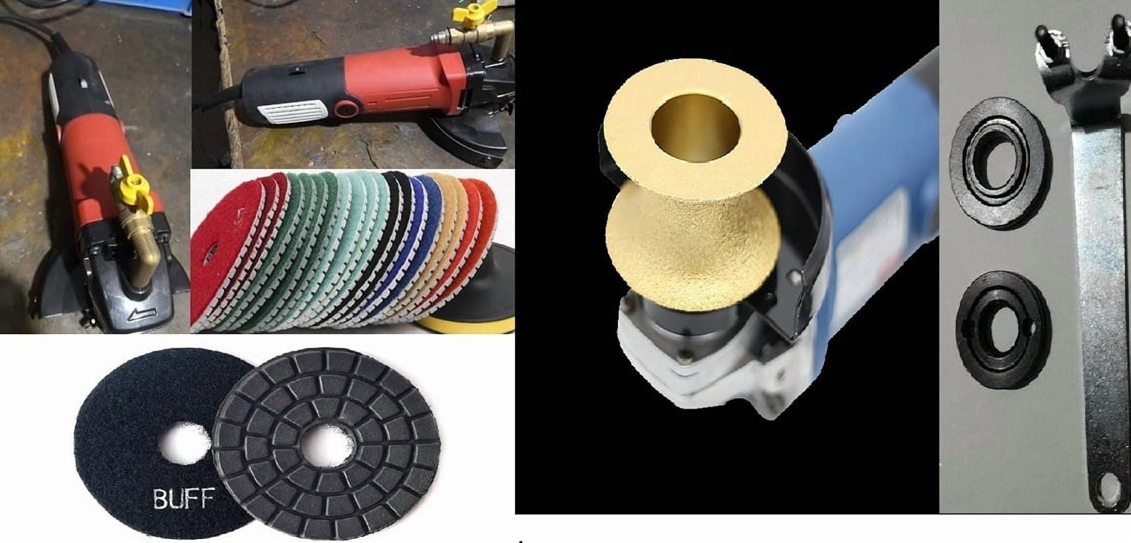 Wet Polisher 1" Full Bullnose Profiler stone concrete granite marble 4 ...