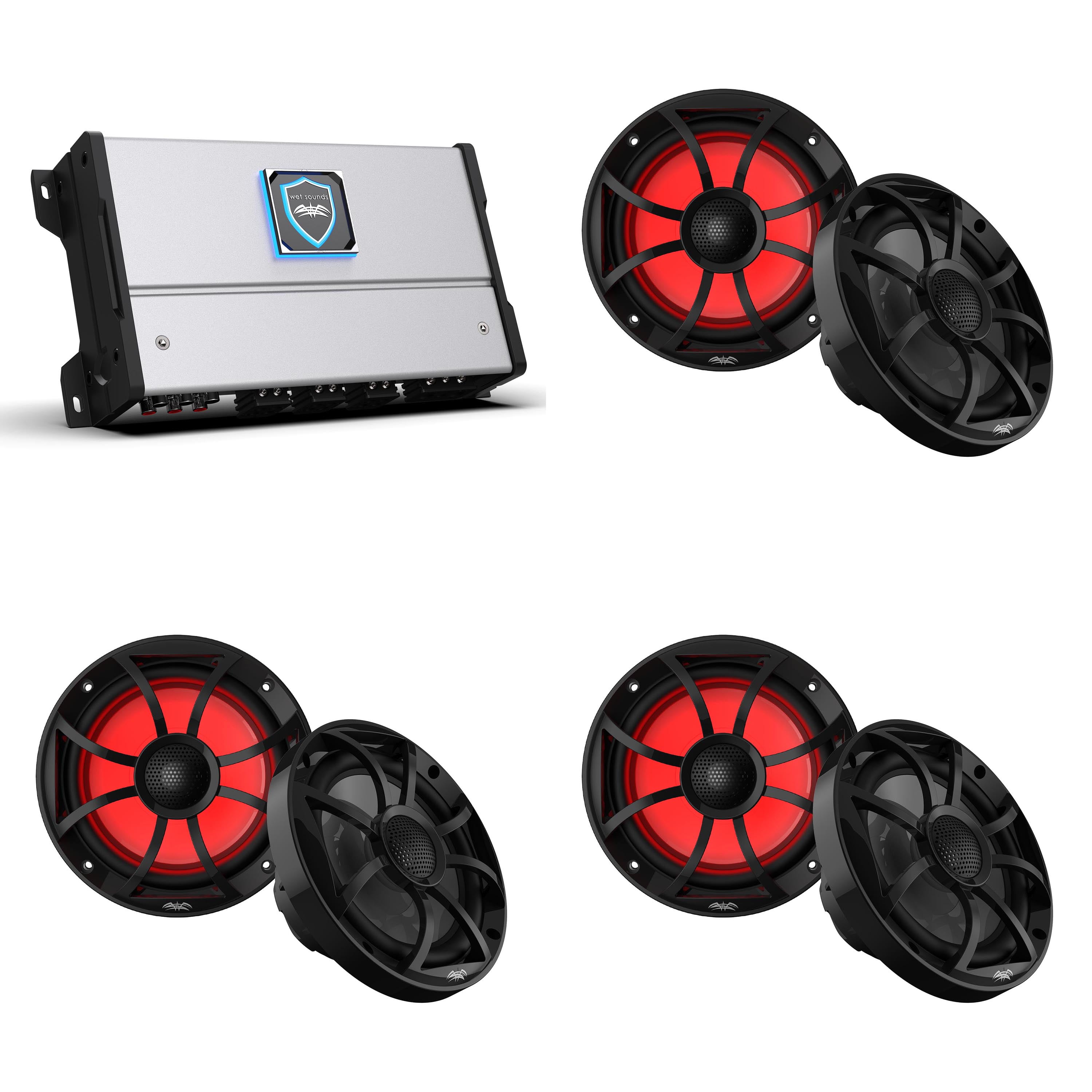 Wet Sounds HTM-6 - HTM Series Amplifier 900 Watt Full-Range Class-D ...