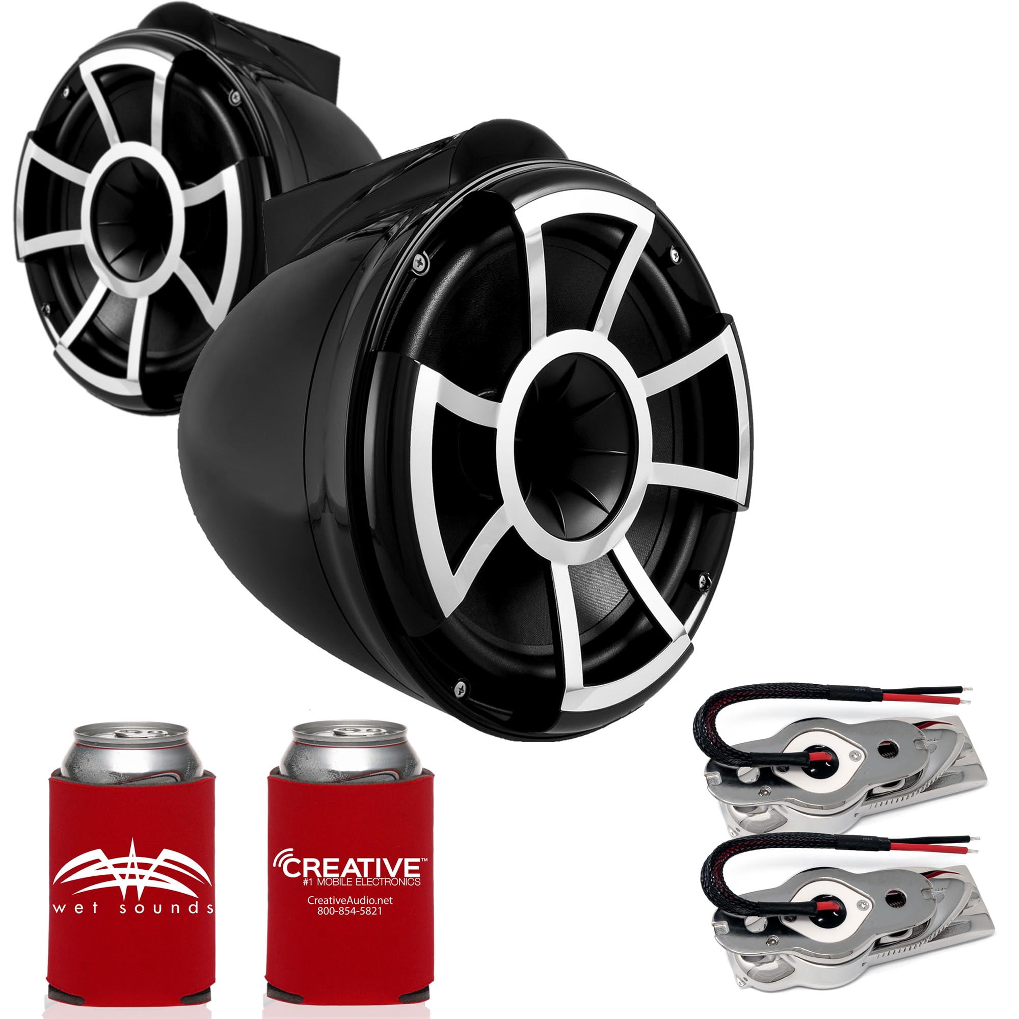 Wet Sounds REV 10 10" SWIVEL BASE MOUNT (No Bar Clamp Included) Tower ...
