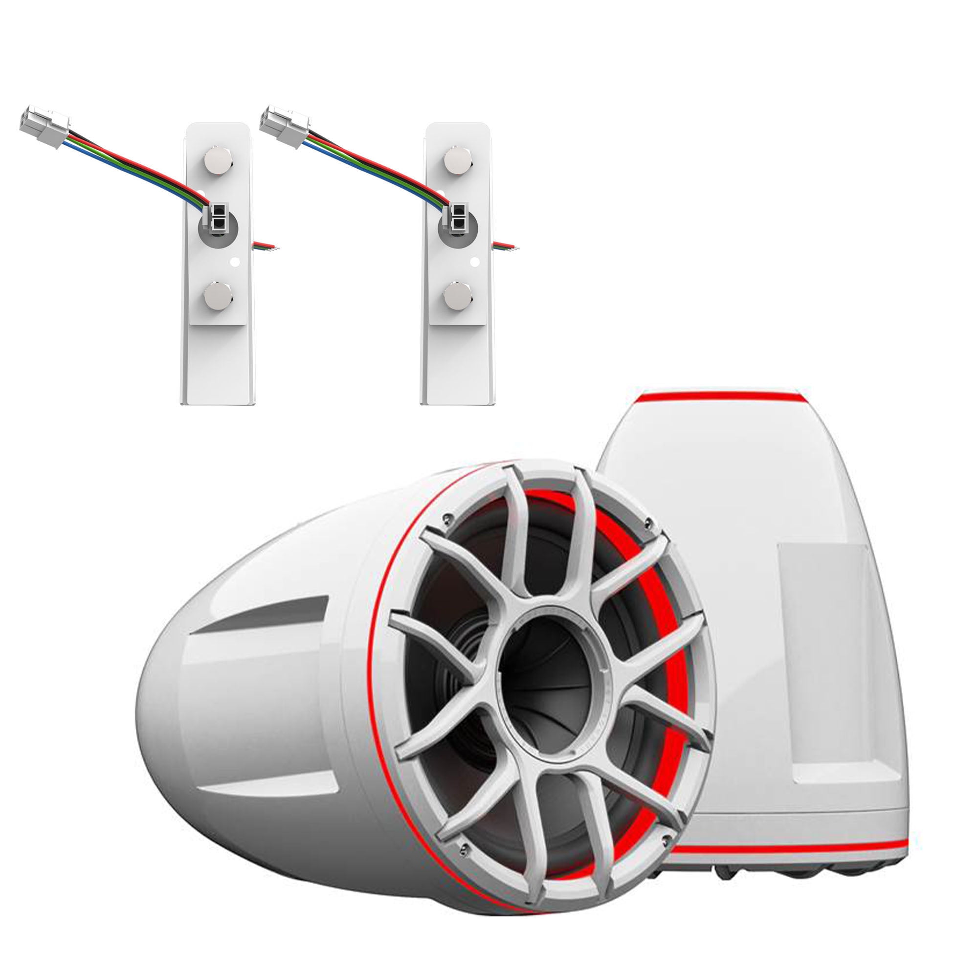 Wet Sounds REV 10 HD 10" Horn Loaded Compression Driver Tower Speakers ...