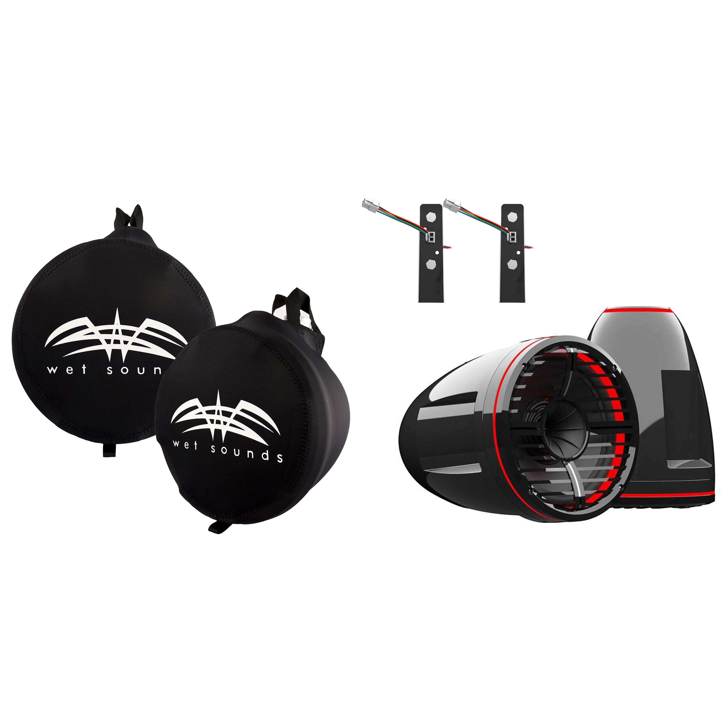 Wet Sounds REV-10-HD-XW-B-X REV 10" Black HD Tower Speakers with XW ...