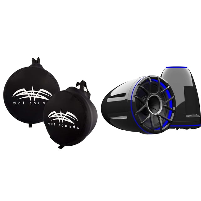 Wet Sounds REV-12-HD-XZ-B REV 12" Black HD Tower Speakers with XZ ...