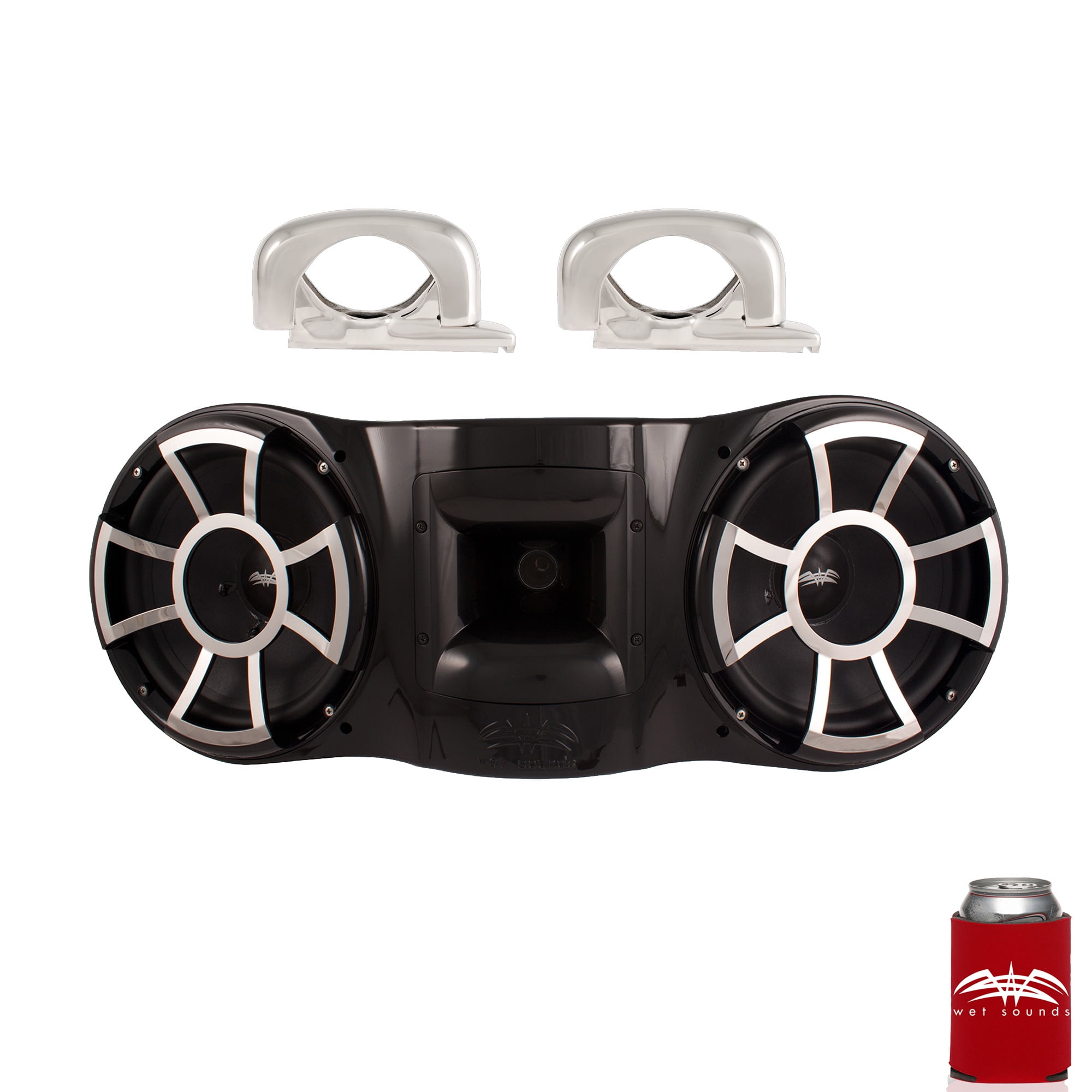 Wet Sounds REV 410 Tower Speaker with Mini Fixed Clamp, fits 1" to 1-7/ ...