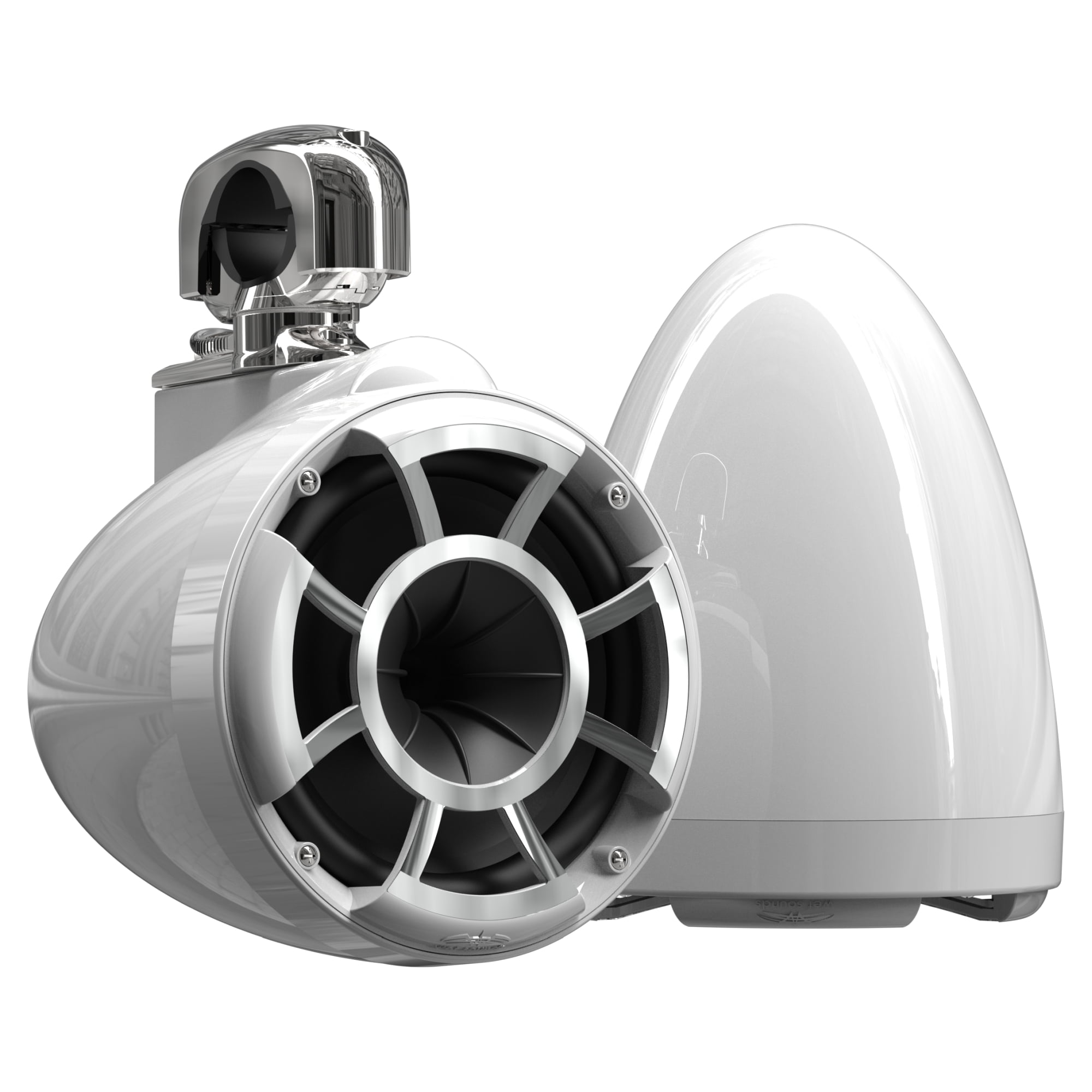 Wet Sounds REV 8 Swivel Clamp Tower Speakers - WHITE (Pair) - Walmart.com