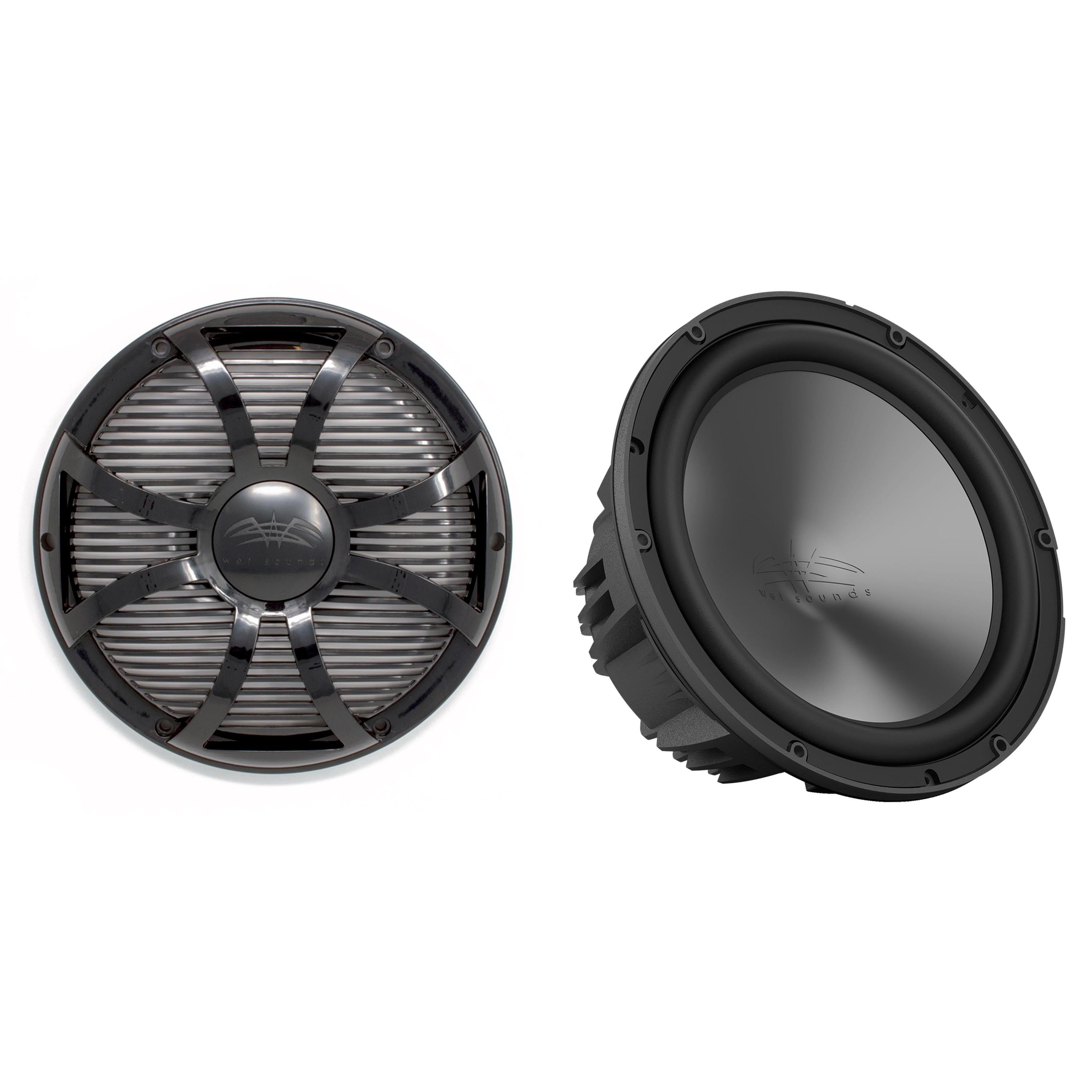 Wet Sounds REVO 10 FA S4 V3 - REVO Series 10" Free Air 4 Ohm V3 Subwoofer, Black and Wet Sounds ...