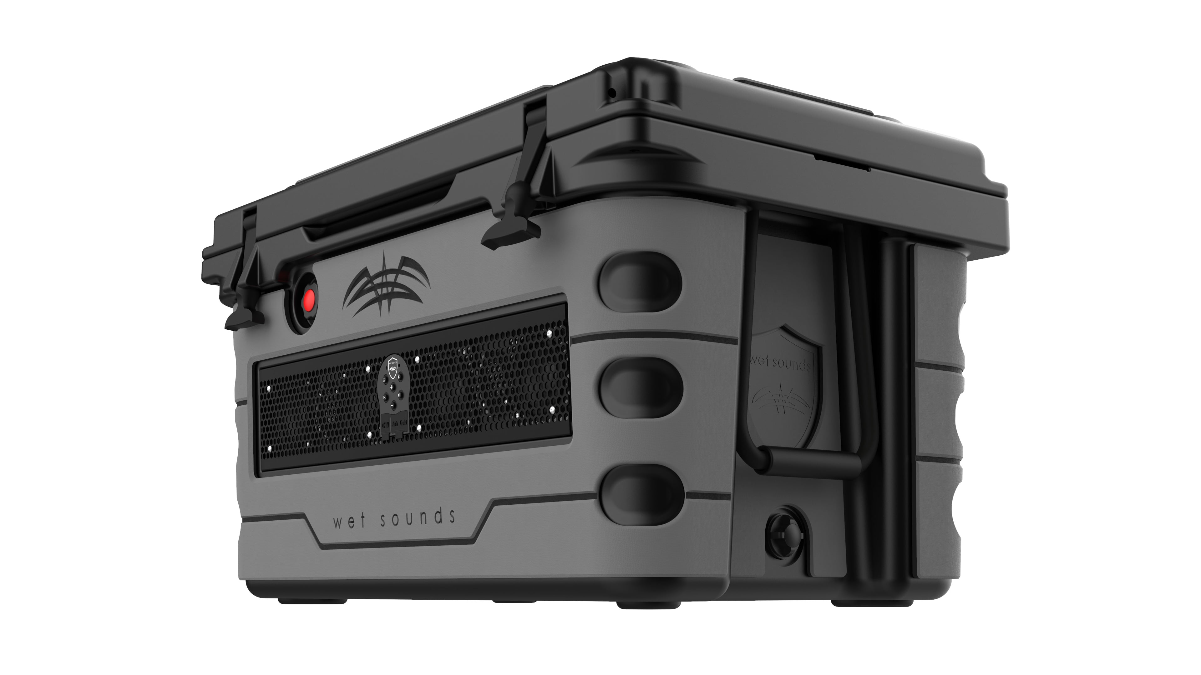 Wet Sounds Stealth SHIVR-55-BLK Bluetooth Audio Cooler Speaker System ...