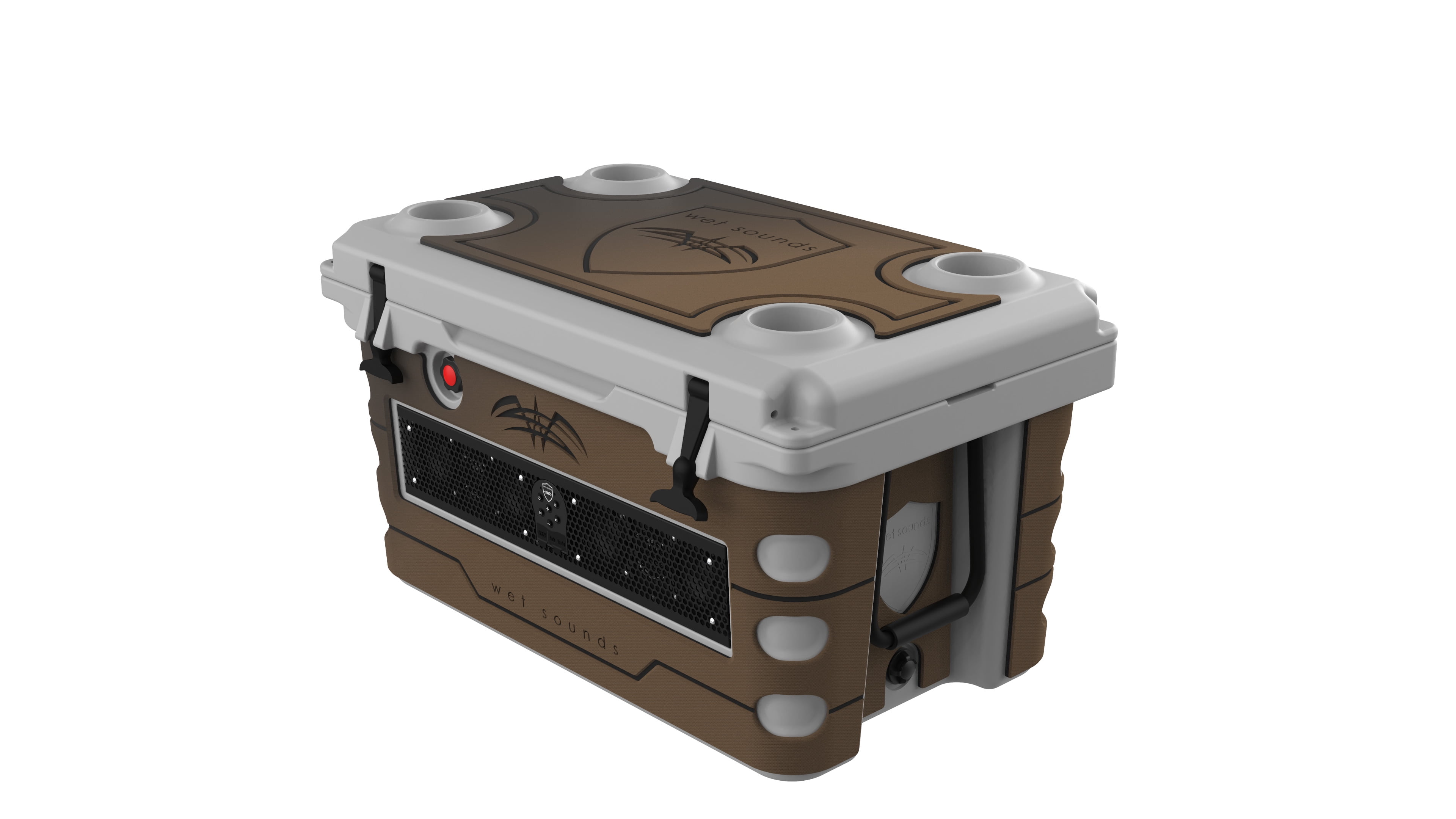 Wet Sounds Stealth SHIVR-55-GRY Gray High Output Audio Cooler Speaker ...