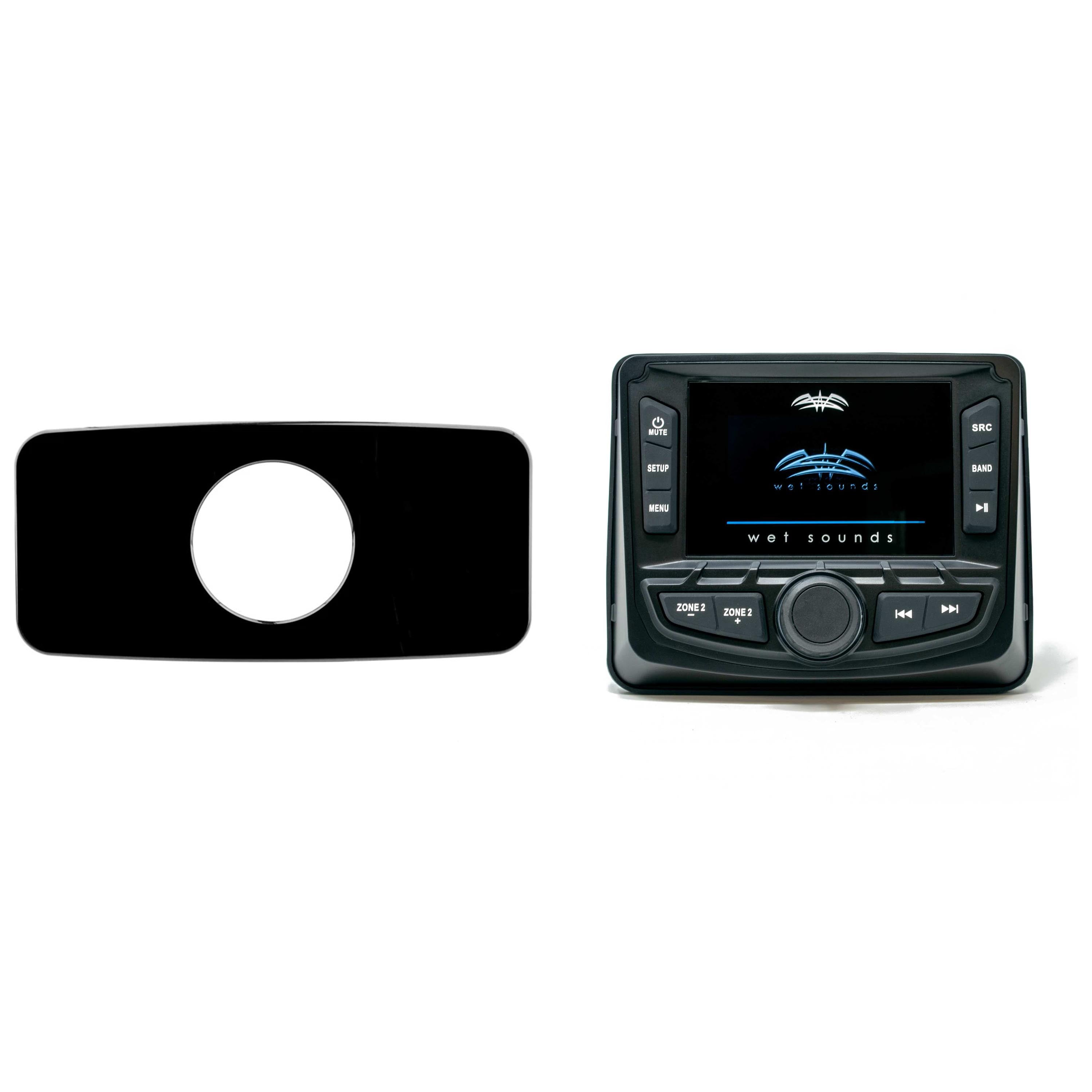 Wet Sounds WS-MC-2 With Marine SEADASH3B Universal Marine 3" Radio Dash ...