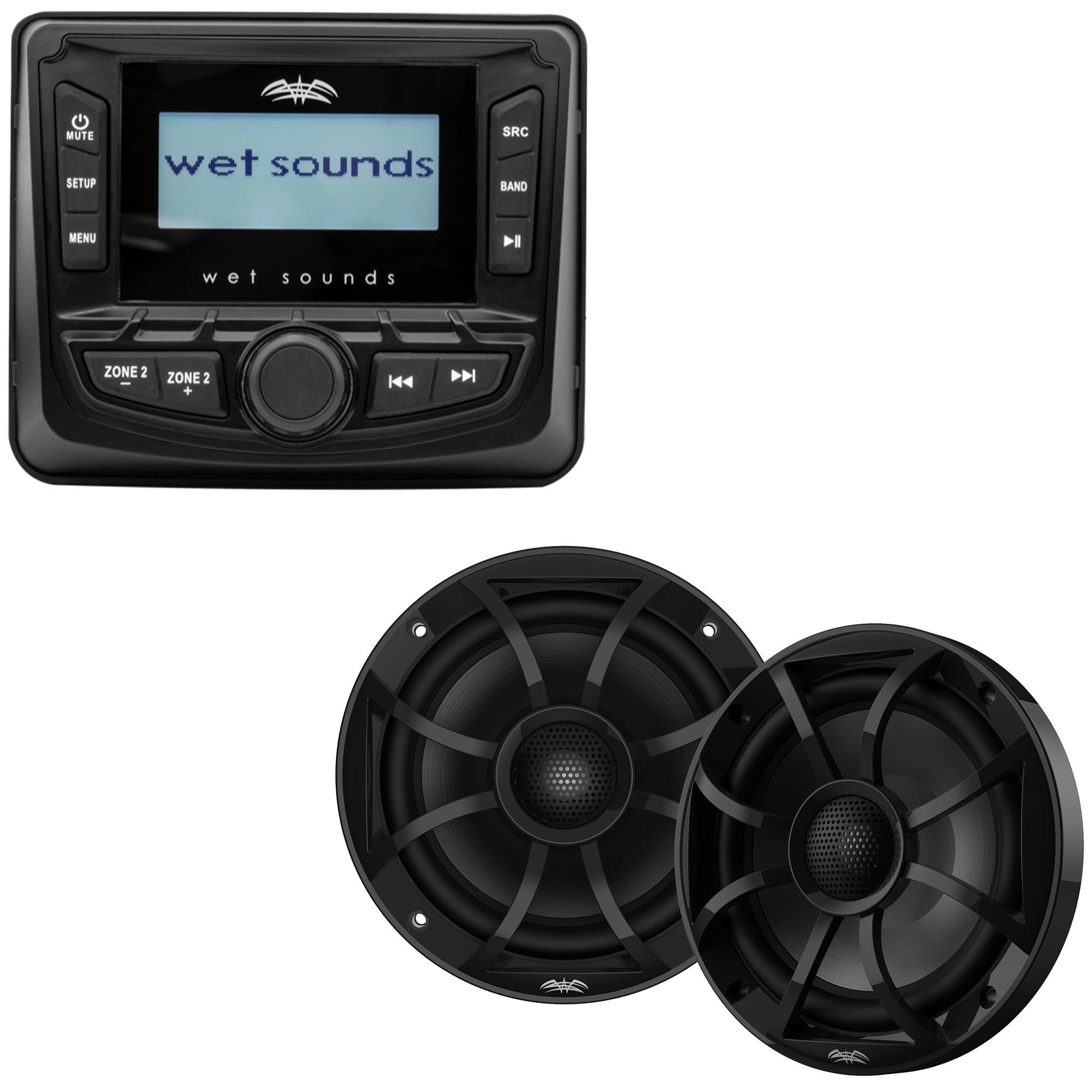 Wet Sounds WS-MC-5 3" Gauge style AM/FM Stereo with 2.7" LCD Display ...