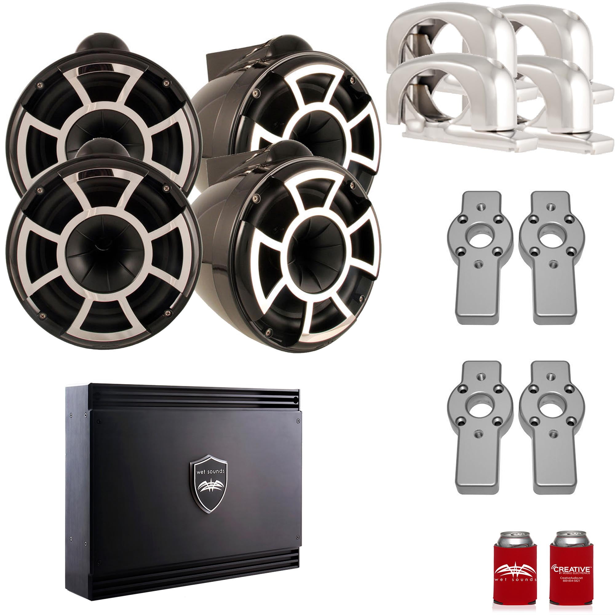 Wet Sounds for Mastercraft 2007 & Up - Two Pairs Of REV10 10" Black ...