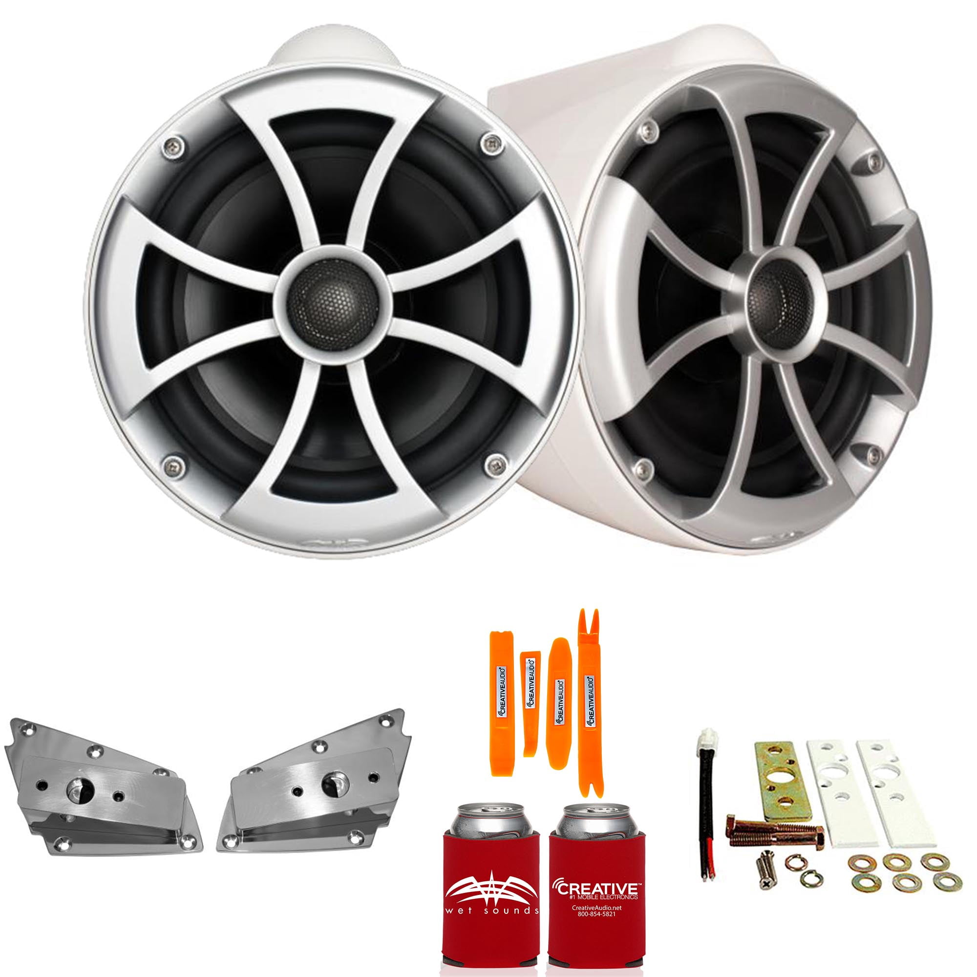 Wet Sounds for Nautique FC5 Towers - ICON8 8" White Swivel Mount Tower ...