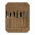 Wet Wax Canvas Knife Storage Bag - Portable for Chef, Picnic, Camping ...