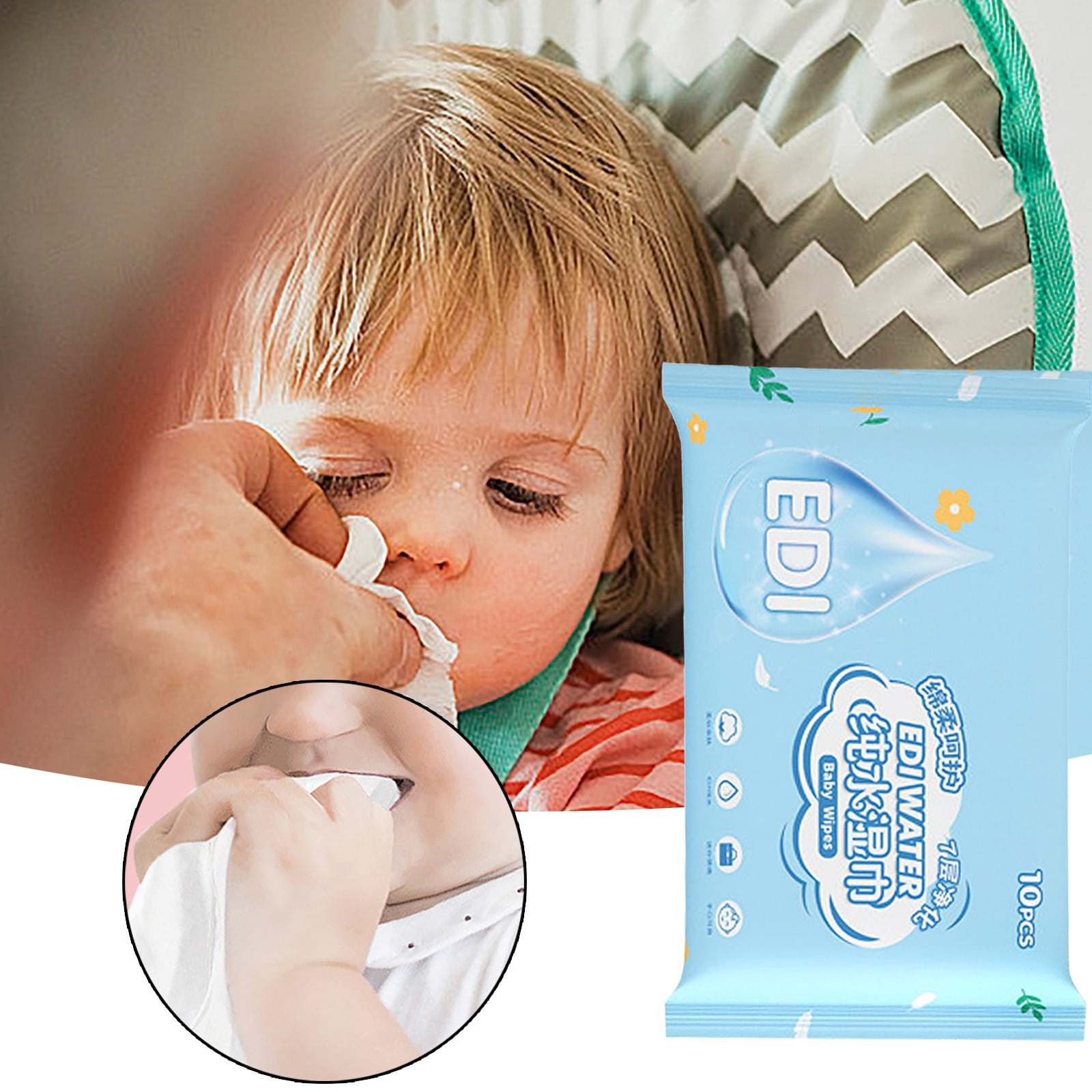 Wet Wipes for and Young Children Portable Disposable Wipes for Hands ...