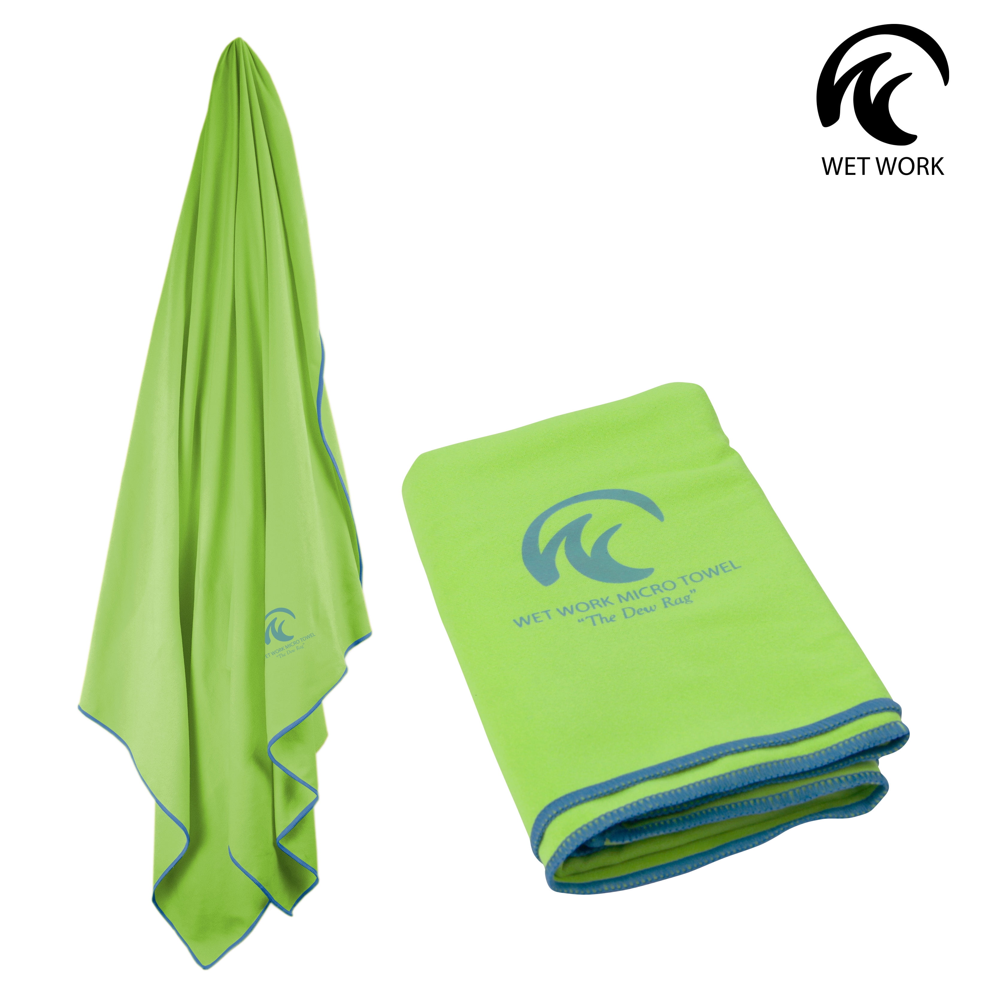 Wet Work Dew Rag Microfiber Towel XL (60"x36")- Neon Green - Walmart.com