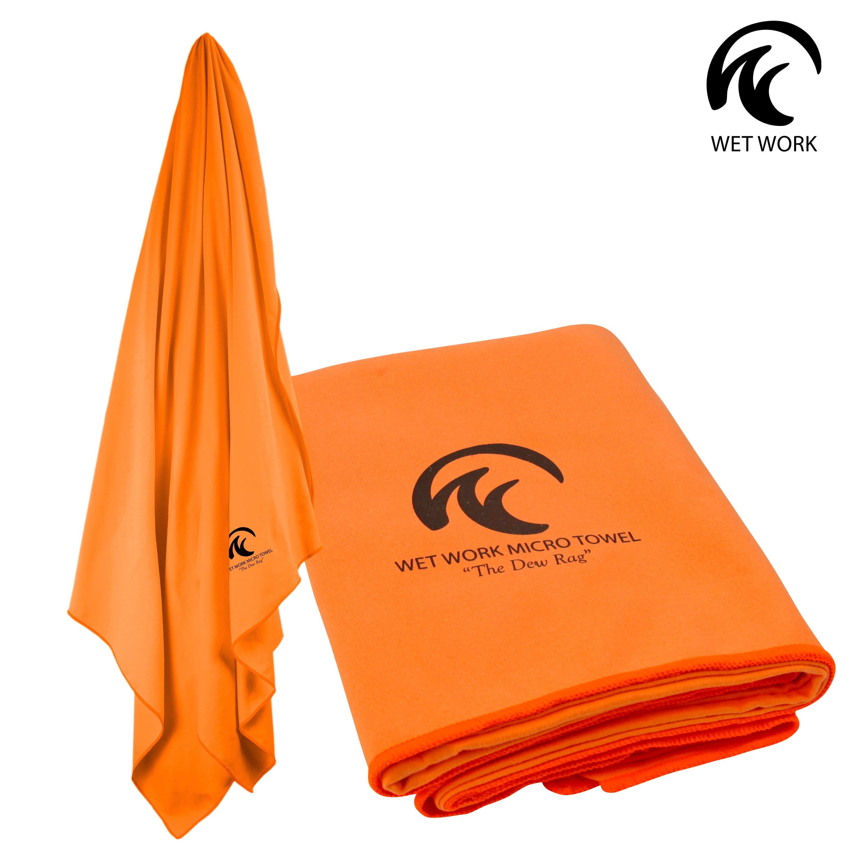Wet Work Dew Rag Microfiber Towel XL (60"x36")- Orange - Walmart.com