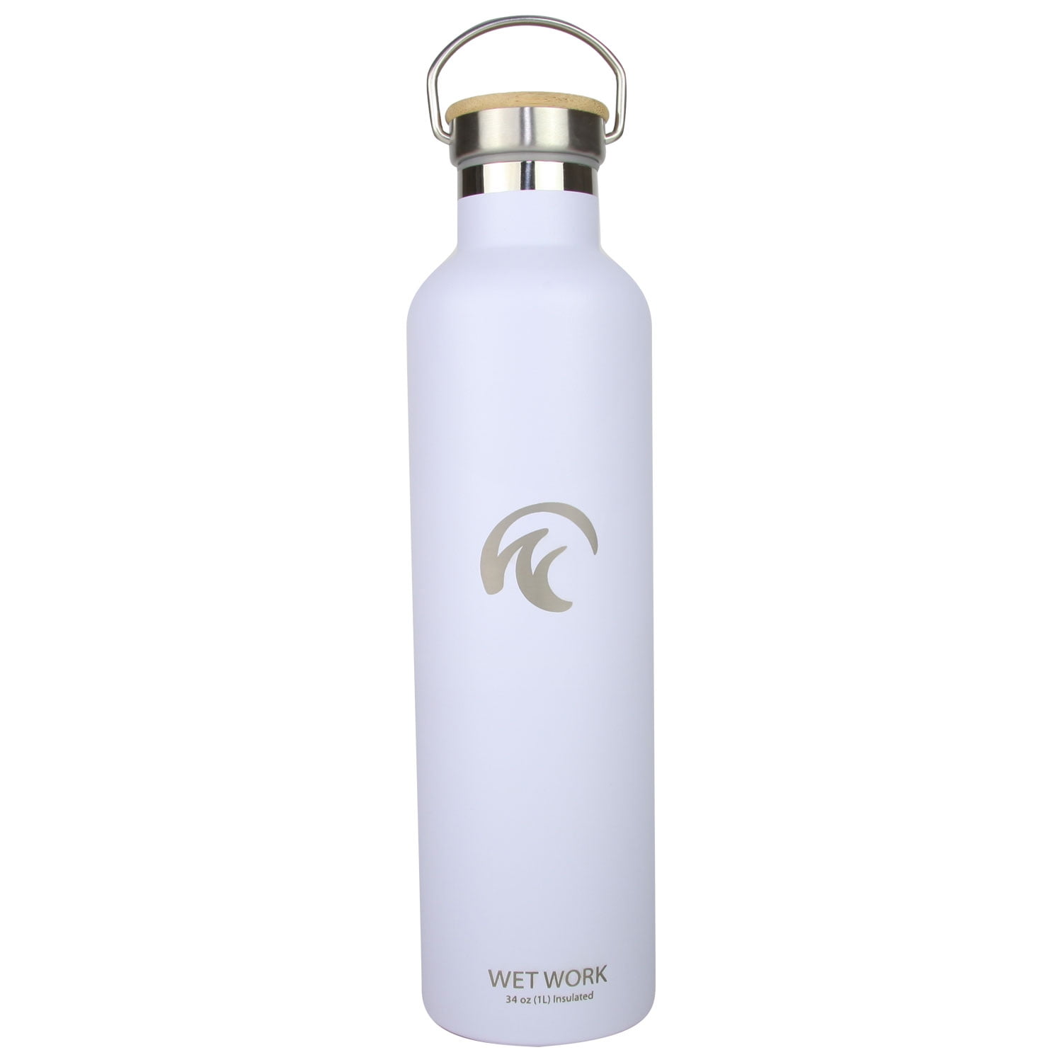 Wet Work Forever Cold Water Bottle (1L)- White - Walmart.com