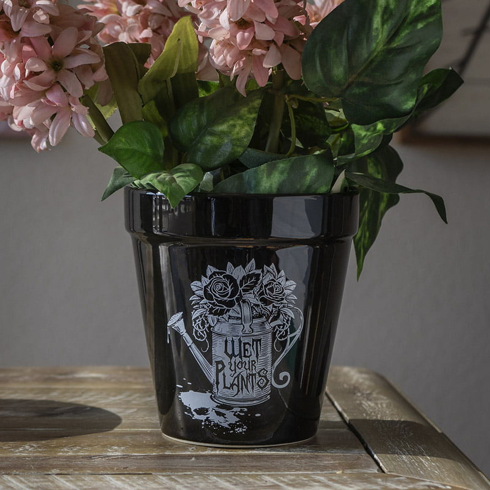 Wet Your Plants Skull Floral Watering Can Wicca Witch Flower Herbs ...